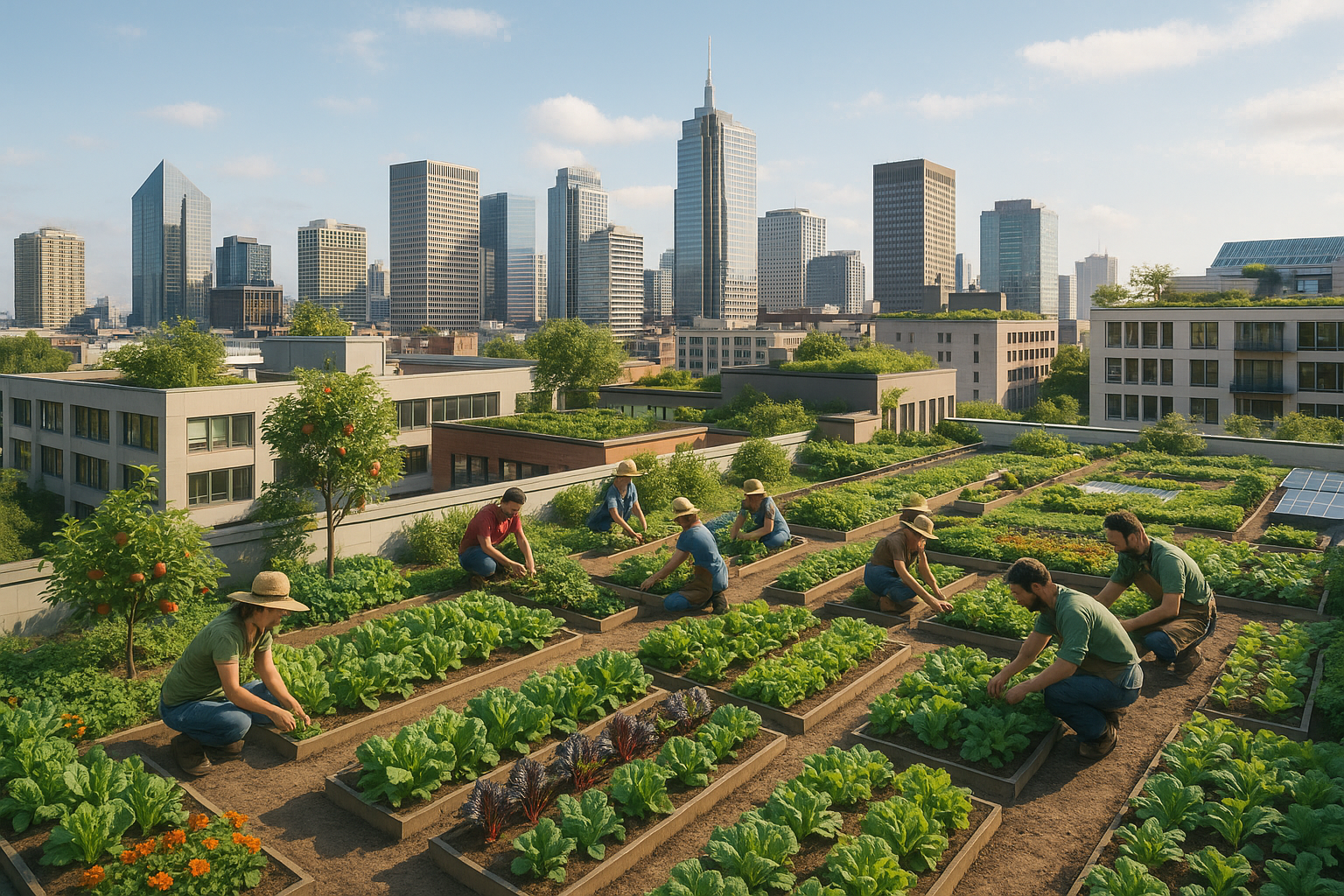 Rooftop Farming Ideas for Urban Community Gardens - Blackhill Roofing